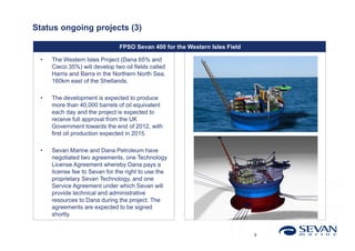 Sevan Marine Q3 2012 results presentation | PDF | Business Accounting & Finance | Business