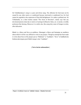 Seva pushtimarg | PDF