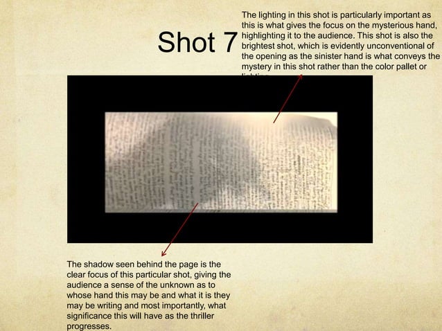 'Se7en' 9 shot analysis | PPT