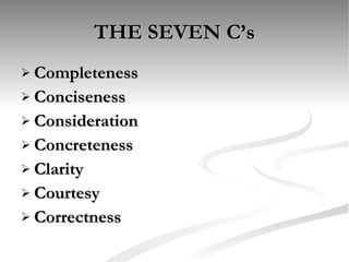 Seven Cs Of Effective Communications | PPT