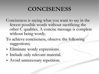 Seven Cs Of Effective Communications | PPT