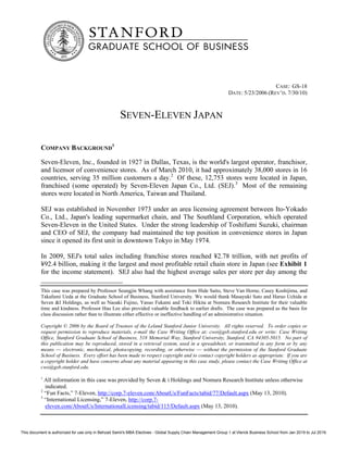 Seven eleven japan | PDF | Logistics | Business