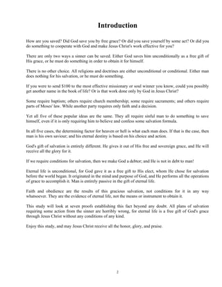 Seven proofs of unconditional salvation | DOC