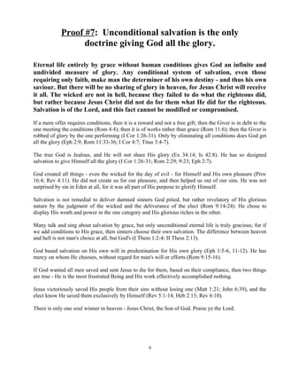 Seven proofs of unconditional salvation | DOC