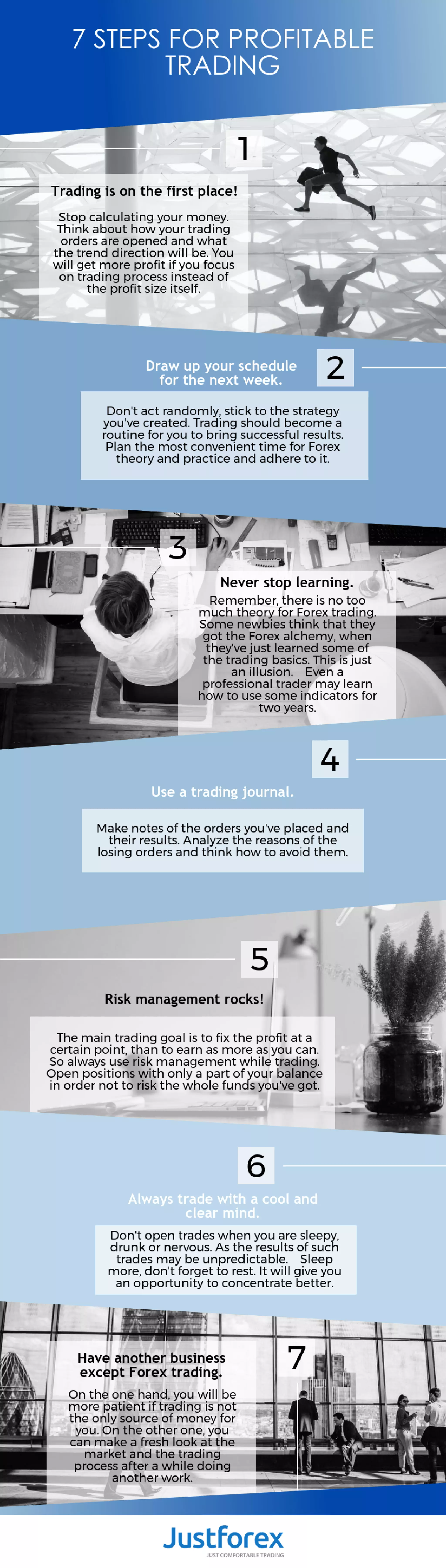 7 STEPS FOR PROFITABLE TRADING [INFOGRAPHIC] | PDF