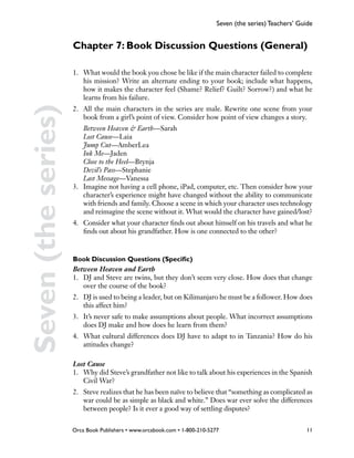 Seven (the series) Teachers' Guide | PDF