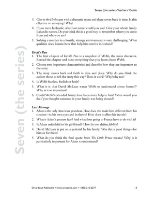 Seven (the series) Teachers' Guide | PDF