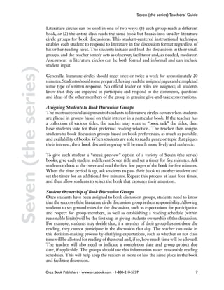 Seven (the series) Teachers' Guide | PDF