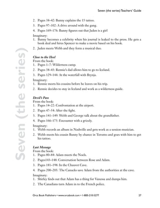 Seven (the series) Teachers' Guide | PDF