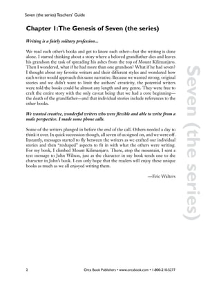 Seven (the series) Teachers' Guide | PDF