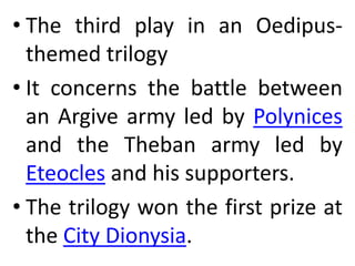 Seven Against Thebes | PPTX