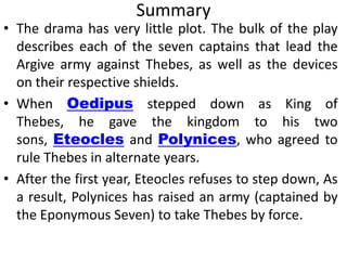Seven Against Thebes | PPTX