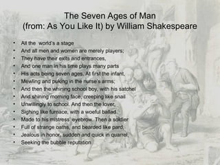 Seven Ages of Man powerpointpresentation.ppt