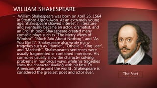 Seven Ages of Man lesson | PPTX