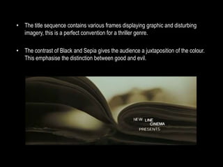'Se7en' title sequence analysis | PPTX