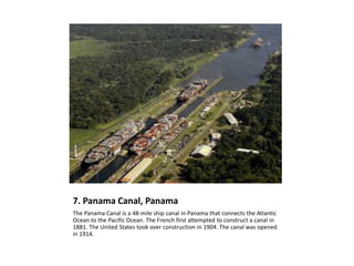Seven architectural wonders of the world | PPTX
