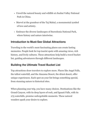 Seven Best Places Around the World You Must Visit.docx