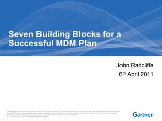 Seven building blocks for MDM | PDF