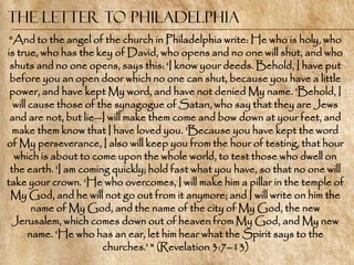 Seven churches - Philadelphia | PPT