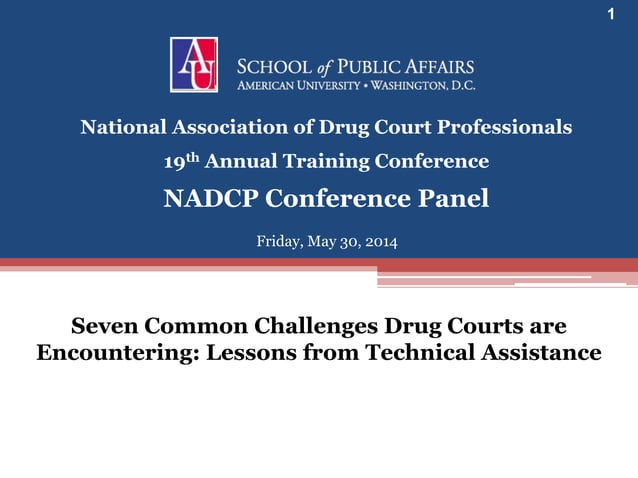 Seven common challenges drug courts are encountering.ppt.5.13.14