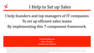 Seven components of successful sales and business development framework ...