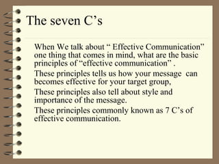 Seven C's | PPT
