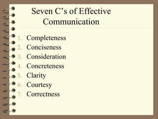 Seven C's | PPT