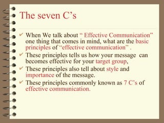 Seven Cs for communication skills slides | PPT