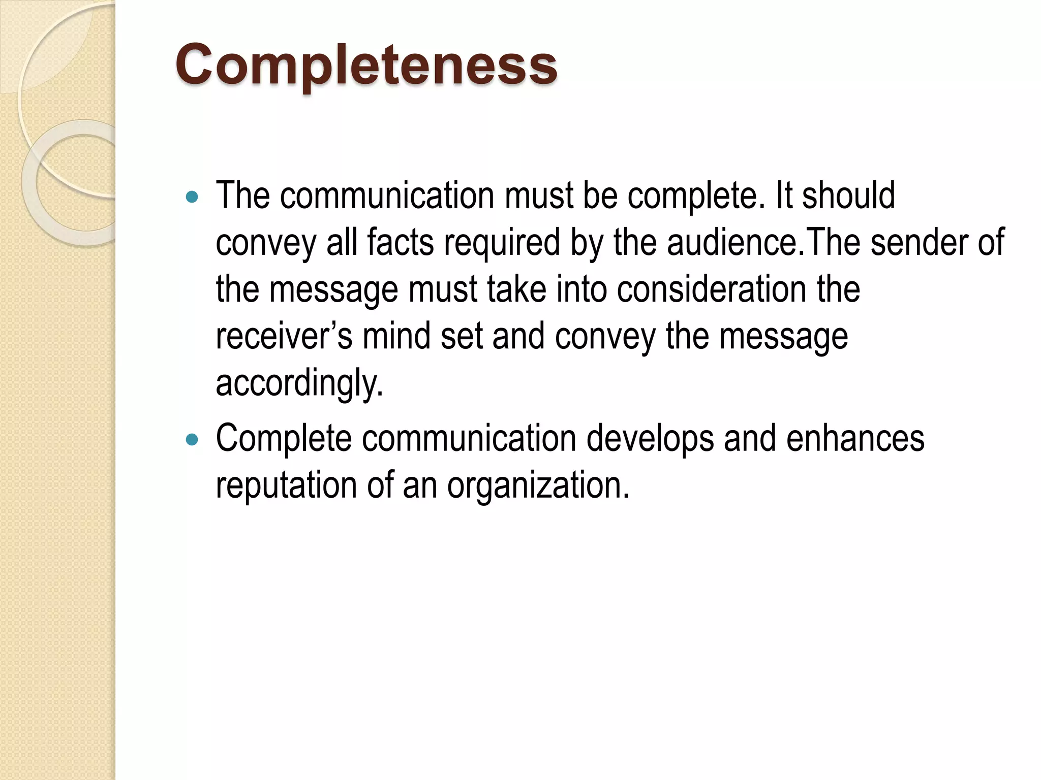 Seven c's of communication | PPTX
