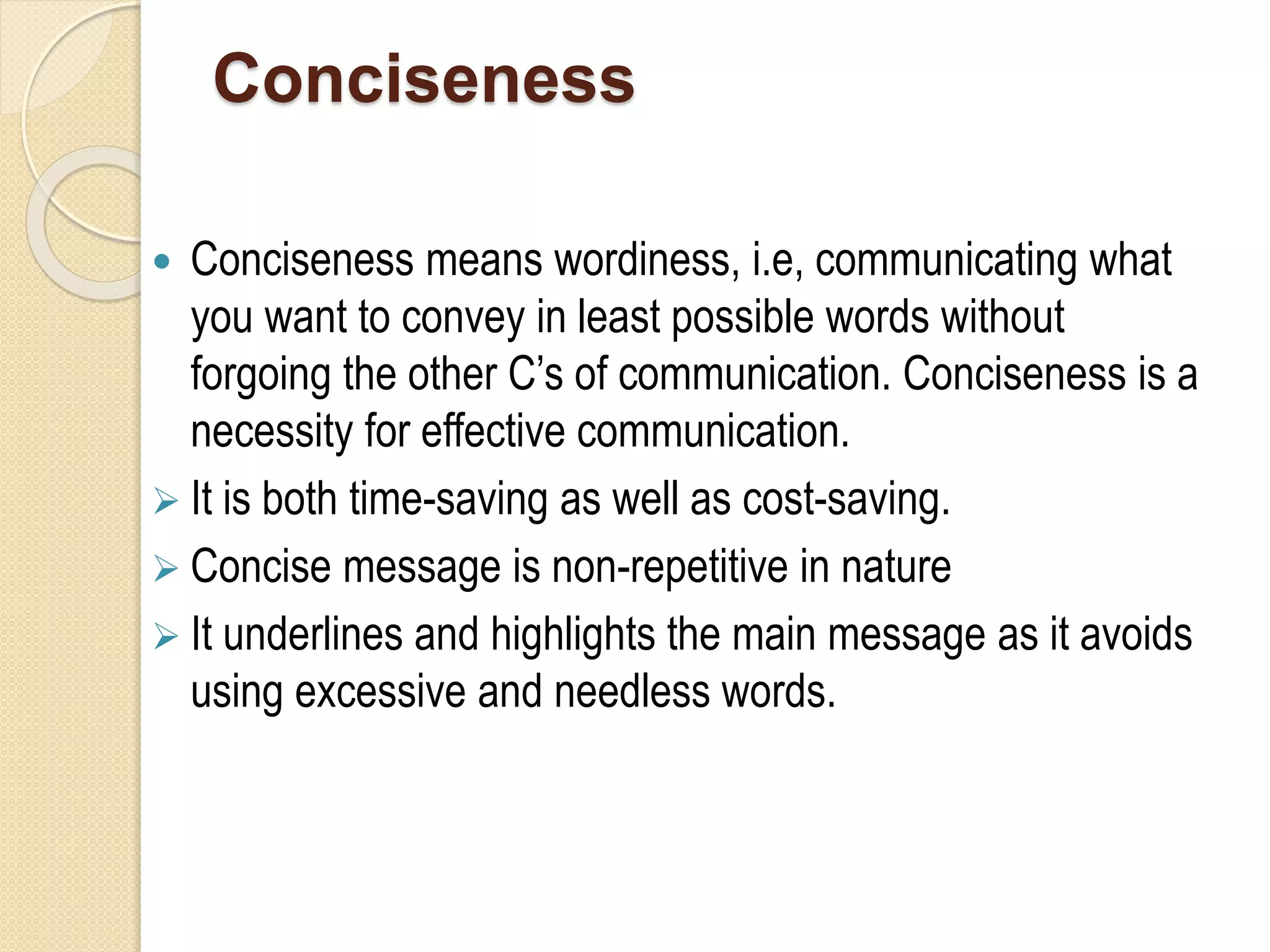 Seven c's of communication | PPTX