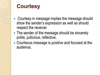 Seven c's of communication | PPTX