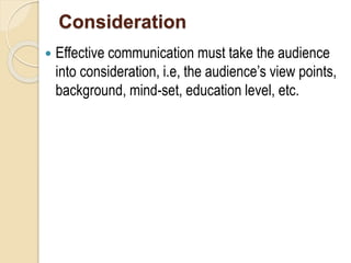 Seven c's of communication | PPTX