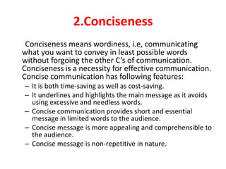 Seven c’s of effective communication by Allah Dad Khan | PPTX
