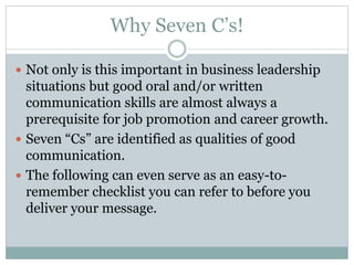 Seven C's of Effective Communication.pptx