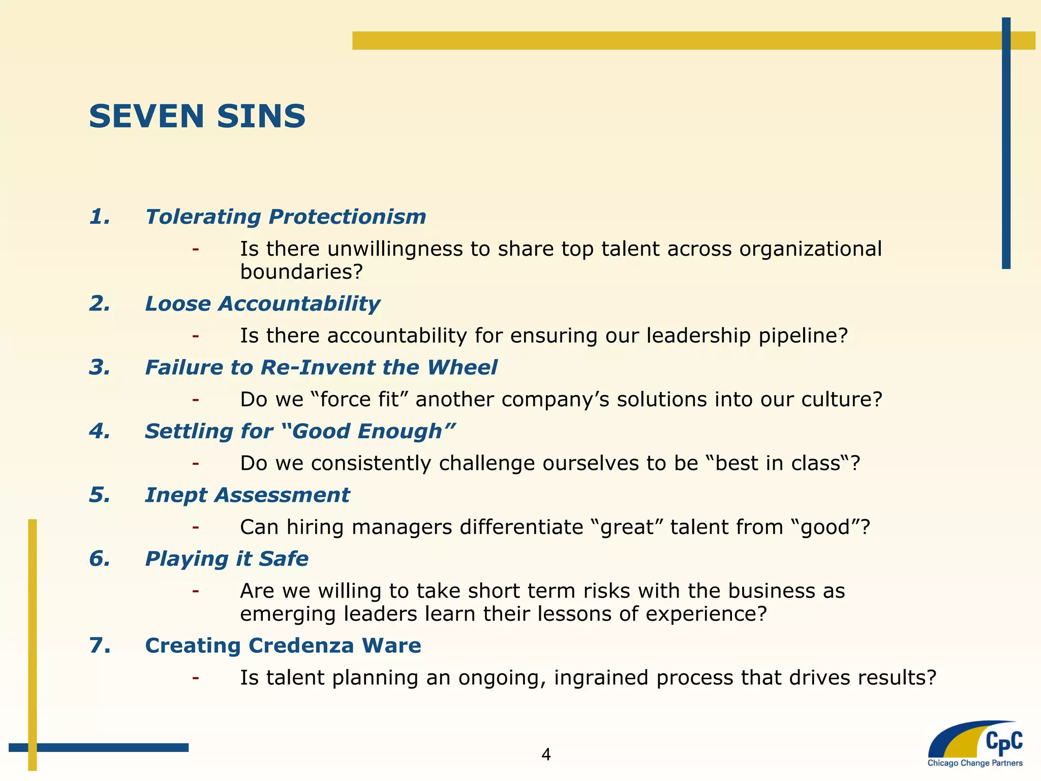 Seven Deadly Sins Briefing Presentation | PPT
