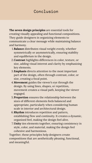 SEVEN PRINCIPLES OF DESIGN AND PRESENTATION | PDF