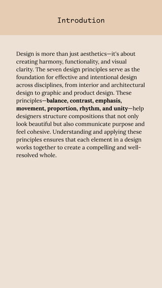 SEVEN PRINCIPLES OF DESIGN AND PRESENTATION | PDF
