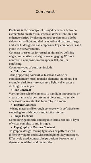 SEVEN PRINCIPLES OF DESIGN AND PRESENTATION | PDF