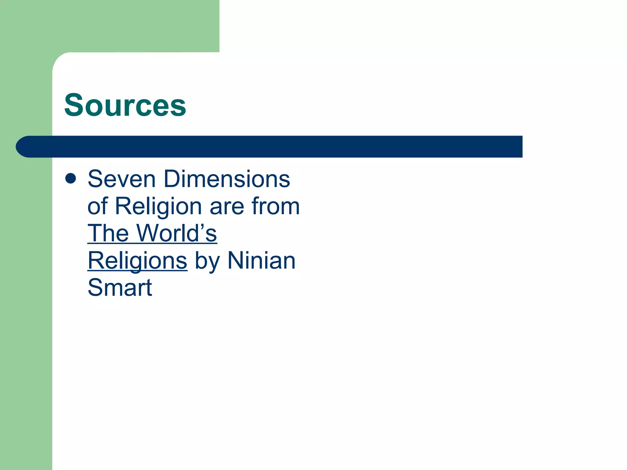 Seven Dimensions Of Religion | PPT