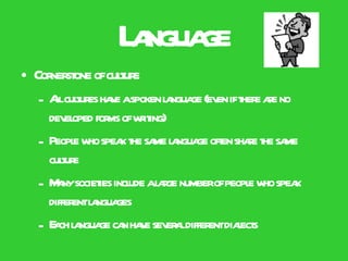 Seven elements of culture | PPT