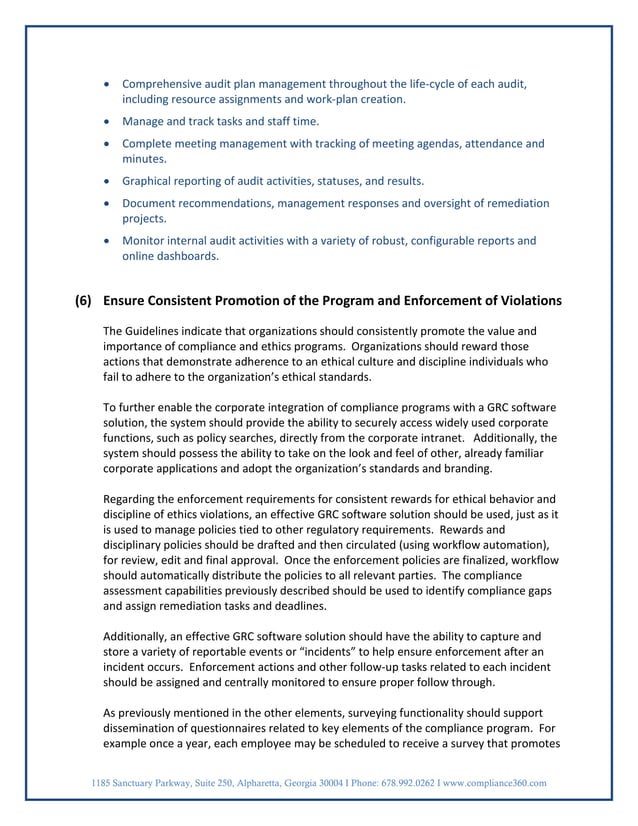 Seven Elements Of Effective Compliance Programs | PDF
