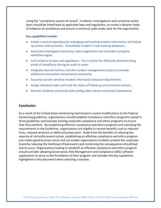 Seven Elements Of Effective Compliance Programs | PDF