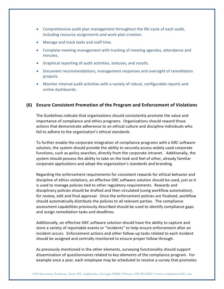Seven Elements Of Effective Compliance Programs Seven Elements Of Effective Compliance Programs