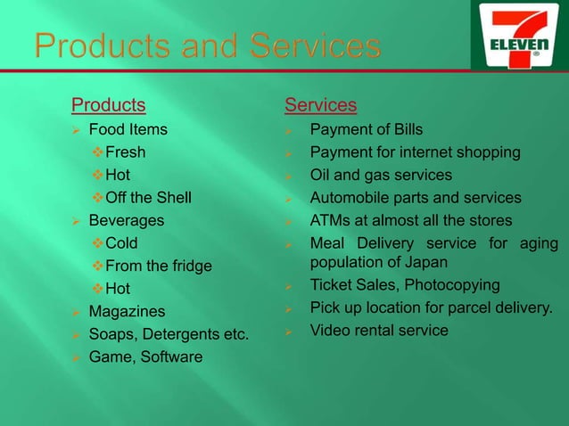 7-Eleven Presentation | PPTX | Business | Business and Finance