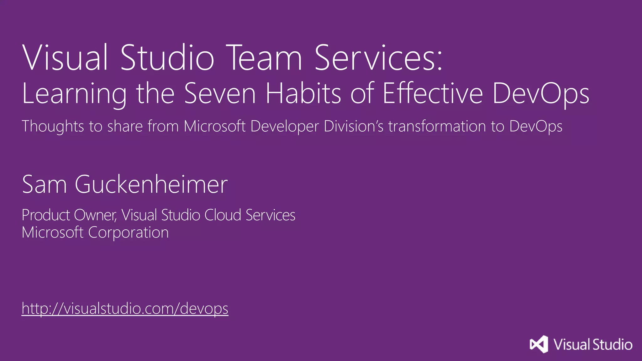 Seven habits of effective devops - DevOps Day - 02/02/2017 | PPT