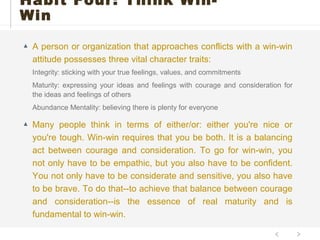 Seven Habits of Highly Effective People | PPT