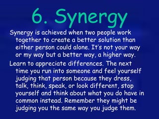 Seven habits of highly successful teachers | PPT