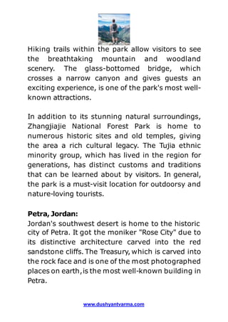 Seven hidden gems around the world you should explore Dushyant Varma.pptx