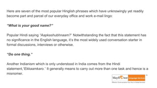 Seven ‘hinglish’ phrases you did not know were used in official lingo ...