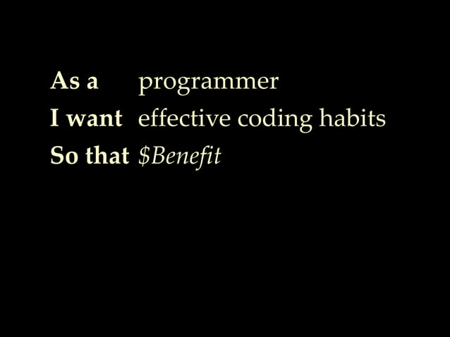 Seven Ineffective Coding Habits of Many Programmers | PPT
